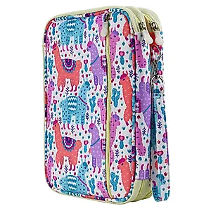 YOUSHARES 192 Slots Colored Pencil Case, Large Capacity Pencil Holder Pen Organizer Bag with Zipper for Prismacolor Watercolor Coloring Pencils, Gel Pens for Student & Artist (Big-Faced Cat)