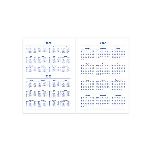 Letts Woodland A6 Week to View 2022 Diary - red