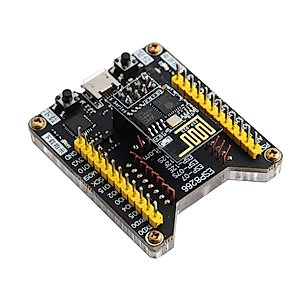 Stemedu ESP8266 Test Board Code Burner Flash Downloader ESP8266 ESP-01S Serial WiFi Wireless Transceiver Module for Fixture Board (Pack of 5pcs)