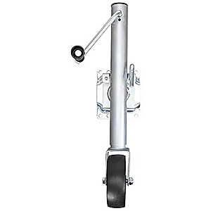 ROAD DAWG Boat Trailer Jack with Single Wheel 6 Inch,1000 Lbs Capacity Swing-Back Bolt-On Heavy Duty Swivel Tongue Trailer Jack,ATR39001MB