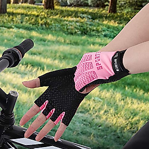 Accmor Kids Sport Gloves, Kids Half Finger Gloves, Kids Boys Girls Cycling Gloves, Kids Fishing Gloves for Cycling Camping Fishing Outdoor Sports