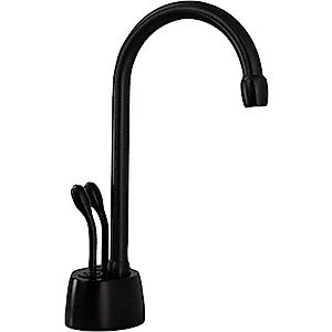 Westbrass DT1F272-62 9" Develosah 2-Handle Instant Hot and Cold Water Dispenser Faucet with HotMaster DigiHot Digital Tank System, Matte Black