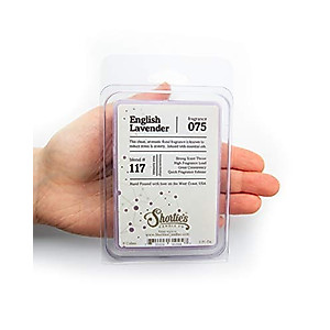 Shortie's Candle Company Pure English Lavender Wax Melts Multi Pack - Formula 117-2 Highly Scented Bars - Made with Essential & Natural Oils - Flower & Floral Air Freshener Cubes Collection