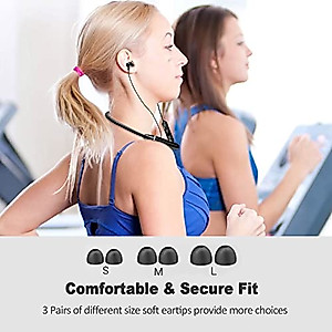 Conchpeople Neckband Bluetooth Headphones Deep Bass Neckband Headphones with Noise Cancelling Mic, V5.1 Wireless Bluetooth Earbuds 180H Playtime, IPX7 Waterproof for Sports