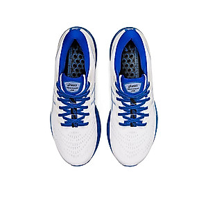 ASICS Men's Gel-Kayano 28 Running Shoes, 11, White/Tuna Blue