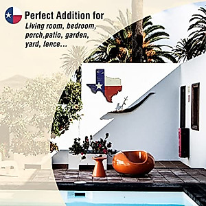 Tegik Texas Decor, Texas Wall Art, Retro State Flag Map Metal Sign for Porch Garage Men’s Room Decoration 16.5 Inch