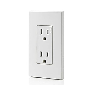 Leviton T5325-W 100 Pack 15Amp 125V Tamper Resistant Decora Duplex Receptacle, White