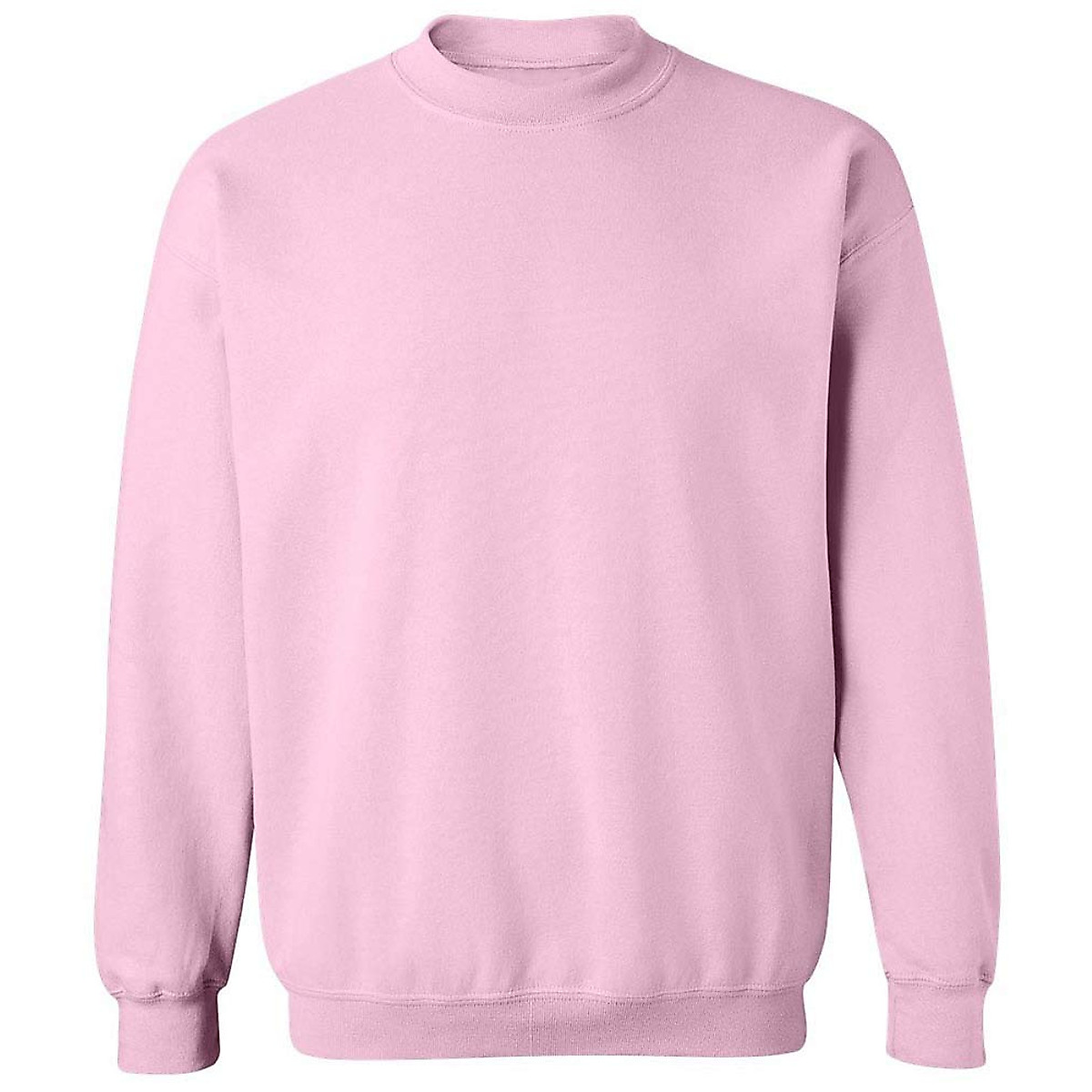 Joe's USA Adult Classic Crewneck Sweatshirt-M-Pale Pink