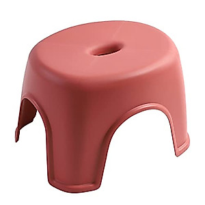 Angoily 1pc Small Bathroom Non Non-Slip Home for Stackable Kitchen Use Footstool Room Baby Potty Toddler Childrens Step Bedroom Non- Anti-Skid Low The Kids Training Skid Feet Red Ottoman