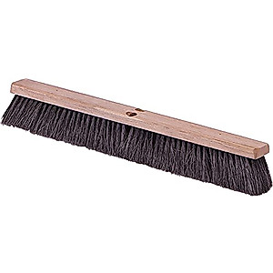 SPARTA Tampico Floor Sweep, Floor Brush for Cleaning, 24 Inches, Black