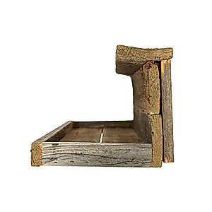 BarnwoodUSA Rustic Shelf, Hanging Wooden Wall Ledge, Country Home Decor