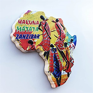 Zanzibar Tanzania Fridge Magnet Souvenir Gift Home Kitchen Decoration Magnetic Sticker Collection