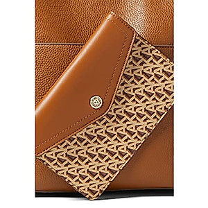 Anne Klein 2 for 1 hobo w/Logo Pouch, Saddle/Saddle/Tonal AK Bias Saddle