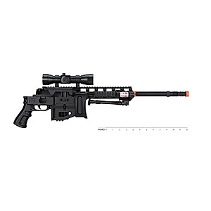 UKARMS CQB P1402 Spring Airsoft Tactical Sniper Rifle Gun : Folding Stock + Flashlight + Bipod