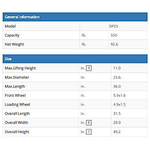 DAZONE Drum Picker, Industrial Hydraulic Oil Drum Truck/Cart, 550 lb Drum Lifter Industrial Drum Jack Transporter for Factories, Workshops, Warehouses, and Dock Operations
