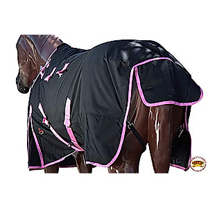 HILASON 1200D Turnout Winter Horse Neck Cover Belly Wrap Blanket - 78 Inches | Horse Blanket | Horse Blankets for Winter Waterproof | Horse Turnout Blanket | Horse Turnout