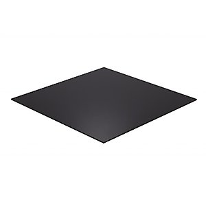 24" x 24" - 1/8" Black Acrylic Plexiglass Sheet, Opaque 0% (2025)
