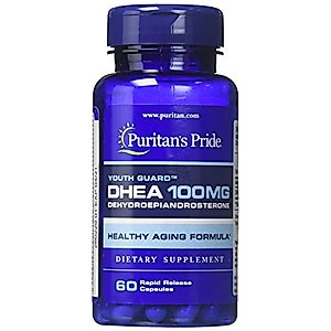 Puritans Pride DHEA* 100 Mg,Healthy Aging Formula, 60 Count