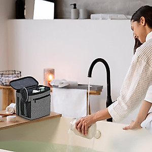 KUSOOFA Shower Caddy Portable Quick Dry Mesh Dorm Shower Bag Men Women 2 Compartment College Dorm Room Essentials for Guys Girls,Hanging Shower Organizer for Camping Gym,Gray