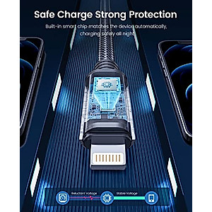 ORICO USB-C to Lightning Cable, 29W PD Syncing Cord LED Display Fast Charging, High Speed Data Transfer Cord Compatible with iPhone 13 12 11 Pro Max XS XR X 8 7 Plus AirPods Pro and More