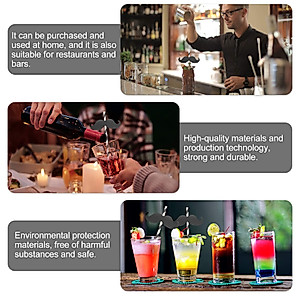 ABOOFAN Wedding Decor 40 Pcs Mustache Party Moustache Paper Straw Little Man Straw Decor Christmas Paper Straws Straws Striped Paper Coffee Decor