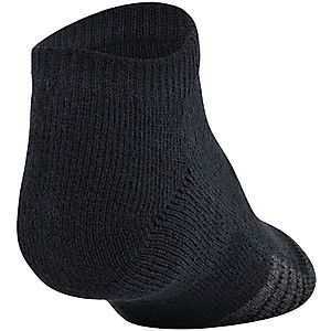 Under Armour Unisex-Child Performance Tech No Show Socks, Multipairs, Black (3-Pairs), Small