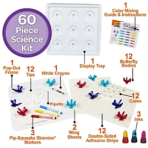 Crayola Paper Butterfly Science Kit, STEAM Toy, Gift for Kids, Ages 7, 8, 9, 10