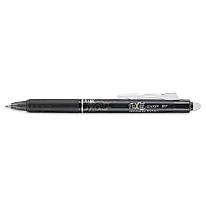 Pilot 31450 FriXion Clicker Erasable Gel Ink Retractable Pen, Black Ink, .7mm, Dozen