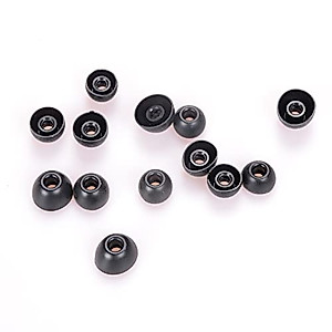 6 Pairs Replacement Earbuds Tips Silicone Eartips Set for Beats Fit Pro Buds Headphones Wireless Fit in Case Ear Tips (Black)
