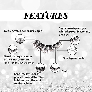 Ardell Faux Mink Lashes Demi Wispies, 4 Pack