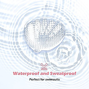 Yofidra Silicone Bra Inserts and Breast Enhancers, Add 2 Cups, Breathable, Reusable,1 Pair (Shell, M)