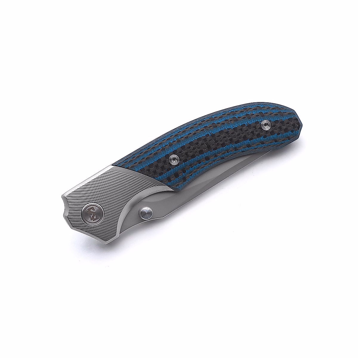 Miguron Knives M Centurion II Folding Knife 3.5" M390 Blade Titanium And Carbon Fiber Handle Pocket Knife MGR-609BUII