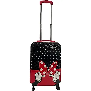 Fast Forward Minnie Mouse Luggage Hard Side Tween Spinner Rolling Suitcase for Kids Carry-On Travel Trolley - 21 Inch