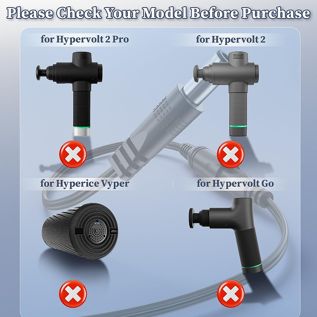 DONYOIE 24V Charger for Hypervolt Massage Gun AC/DC Adapter for Hyperice Hypervolt HPI5300000100 53000-001-00 42000 038-00 SK03T-2400100Z Battery Charging Power Supply