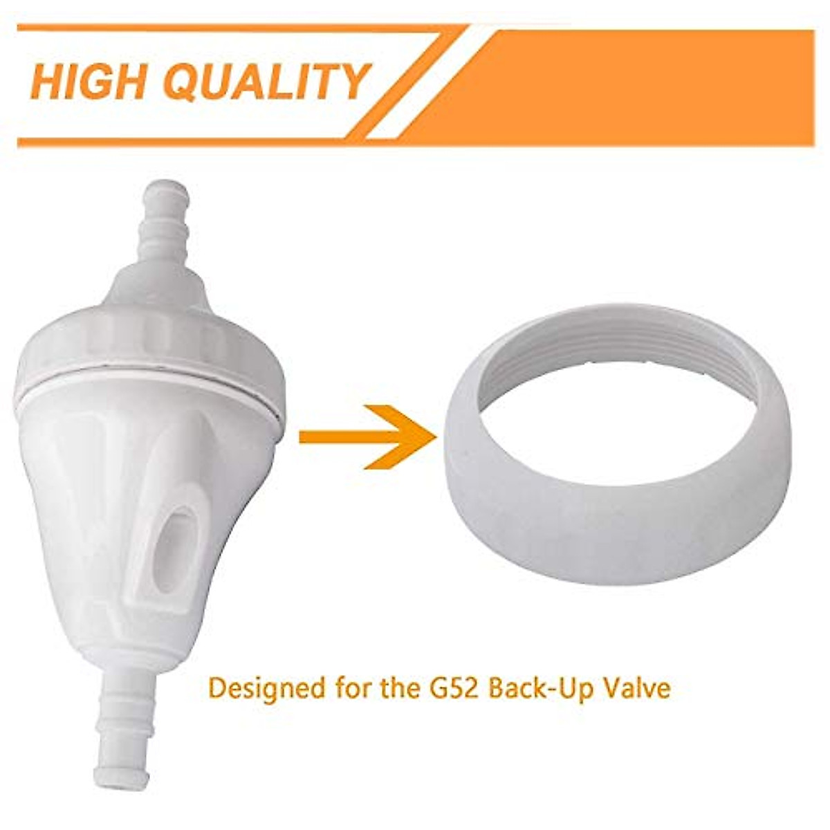 Podoy G57 Collar Ring Compatible with Polaris 180 280 380 G52 Back-Up Valve Replacement Backup Valve Collar (Pack of 2)