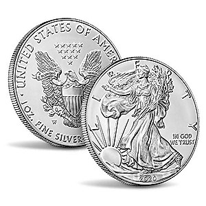 2020 W Proof American Silver Eagle in Box with COA Dollar US Mint Uncirculated