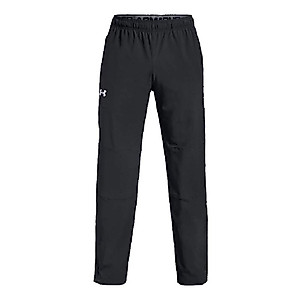 Under Armour Men's Hockey Warm Up Pants, Black (001)/White, X-Large