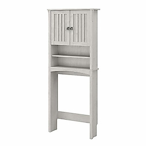 Pemberly Row Over The Toilet Storage Cabinet in Linen White Oak - Wood
