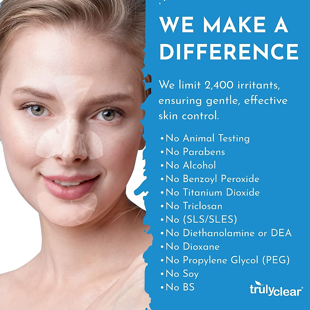 Truly Clear Hydrocolloid Acne Pimple Patches for Face & Body - 72 Count, Ideal for Cystic Acne, Zit & Blemishes - Cruelty Free Acne Dot, Spot Stickers, Acne Cover Patch - Overnight Results