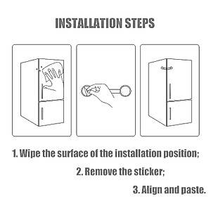 Eiarrnp Cabinet Lock Latch - Baby Proofing Cabinet Locks for Child Safety for Cabinet Doors, Fridge, Drawers, Toilet Seat, Dishwasher, Cupboard - No Drilling with Strong Adhesive Tape, 12-Pack, White