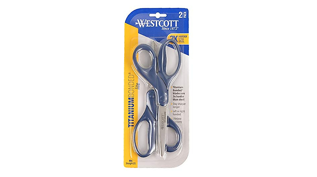 Westcott 8" Titanium Heavy-Duty Scissors | Lifetime Warranty