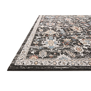 Loloi II Odette Collection ODT-04 Charcoal/Multi 5'-3" x 7'-9" Area Rug