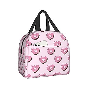 Cute Donut Lunch Box Insulated Lunch Boxes Waterproof Lunch Bag Eusable Repeat Lunch Tote