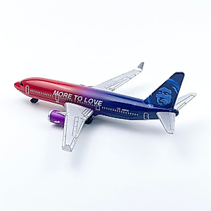 AVIAMUSE Alaska Model Airplane, Multi-Color Livery Single Plane Die-cast Model Planes Aircraft Suitable for Collection & Gifts