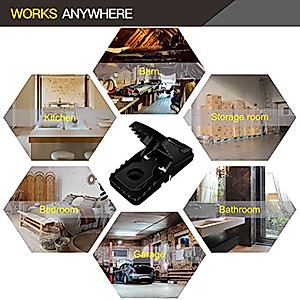 Mouse Trap Rat Trap, 12 Pack Mouse Traps Indoor for Home, Tralntion Safe and Reusable Rat Traps Outdoor, Humane Mice Traps for House Indoor Chipmunk Trap