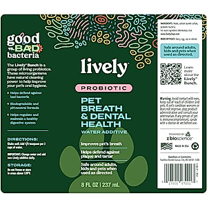 Lively Pet Breath & Dental Health Water Additive