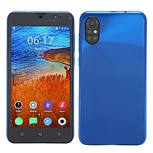 ANGGREK Nowa8 Pro 5.5 Inch Smartphone Android 10 4GB RAM 32GB ROM 16MP Rear 8MP Front Camera 100‑240V (Blue)