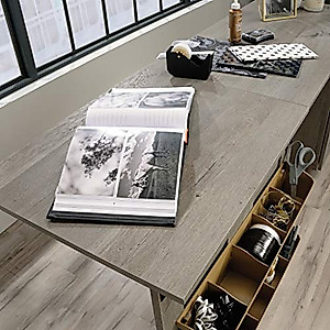 Sauder Miscellaneous Storage Sewing/Craft Cart, Mystic Oak finish