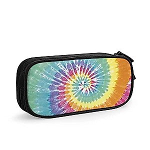 XIAOGUAISHOU, Tye Dye Colorful Pencil Pen Case Big​ Capacity College Office Pencil Pouch Organize Bag for Teens Girls Adults Student, One Size