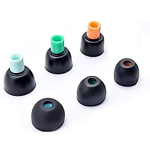 Zotech 6 Pairs Replacement Silicone and Memory Foam Ear Tips for Sony WF-1000XM4 / WF-1000XM3 (3 Pair Silicone and 3 Pair Foam) S/M/L